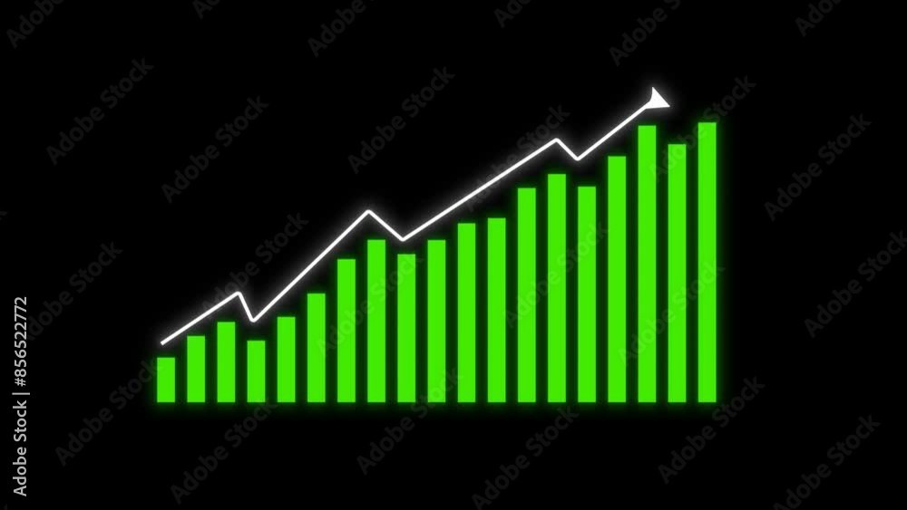 Graph going up. Rising bar graph, Business Growth Financial graph ...