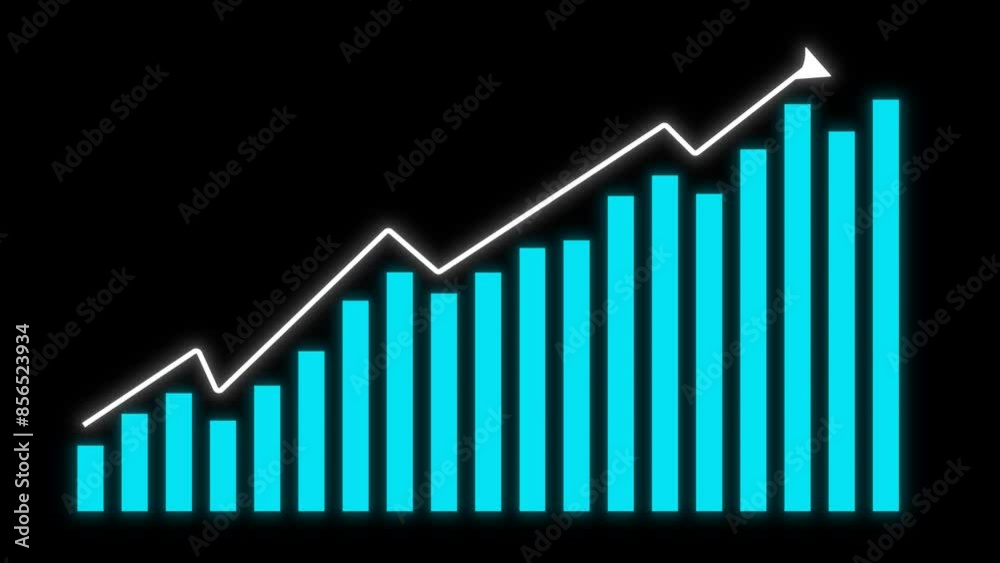 Graph going up. Rising bar graph, Business Growth Financial graph ...
