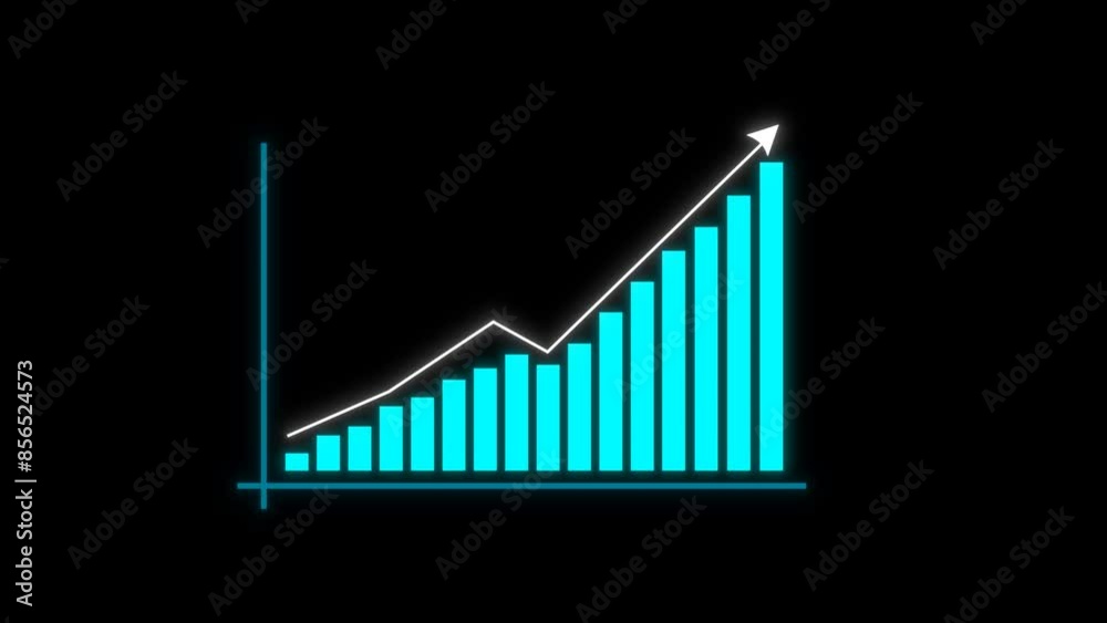 Graph going up. Rising bar graph, Business Growth Financial graph ...