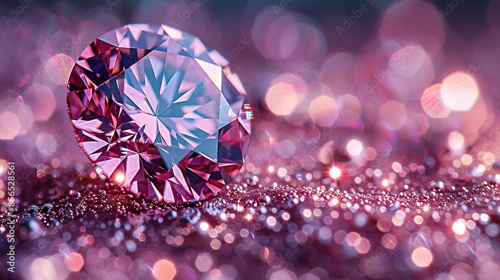 Extreme Micro Photography, Ultimate Details, Pink Diamond, Radiating ...