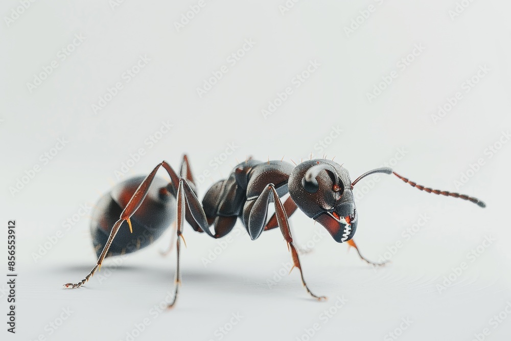 Detailed illustration of a fearsome Fire Ant, showcasing its two ...