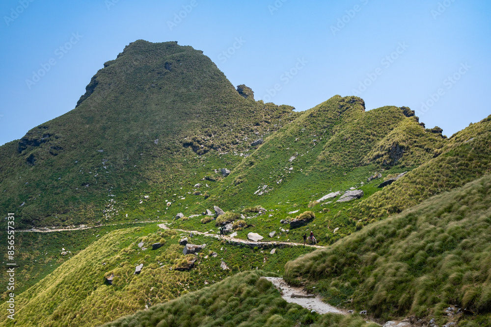 trekking route to Rudranath temple in Uttarakhand Stock Photo | Adobe Stock