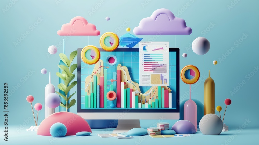 Crafting a dynamic 3D background for a homepage featuring Power BI ...