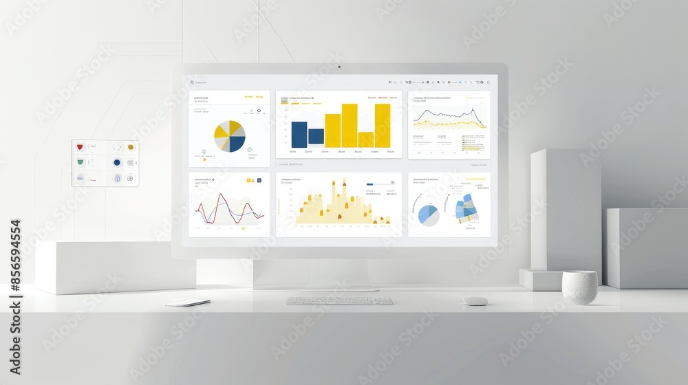 Design a homepage backdrop featuring 3D visualizations that complement ...