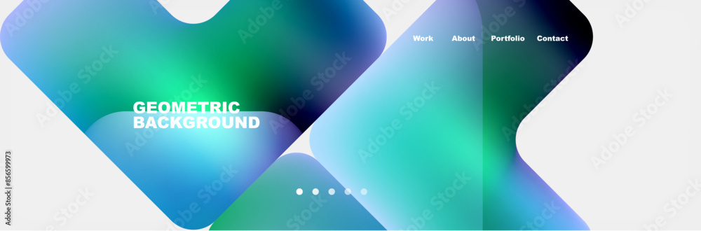 Square internet web page design template. Vector Illustration For ...