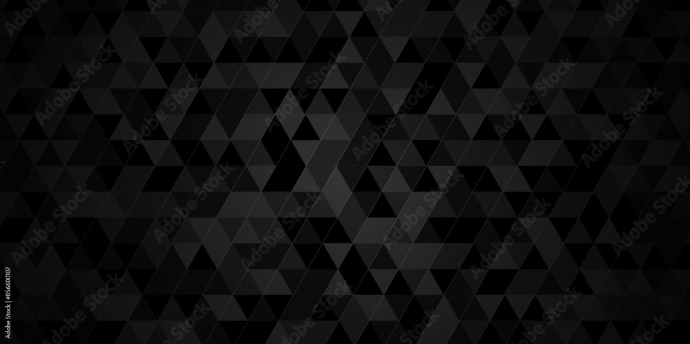 Vector geometric seamless technology black and gray triangle element ...