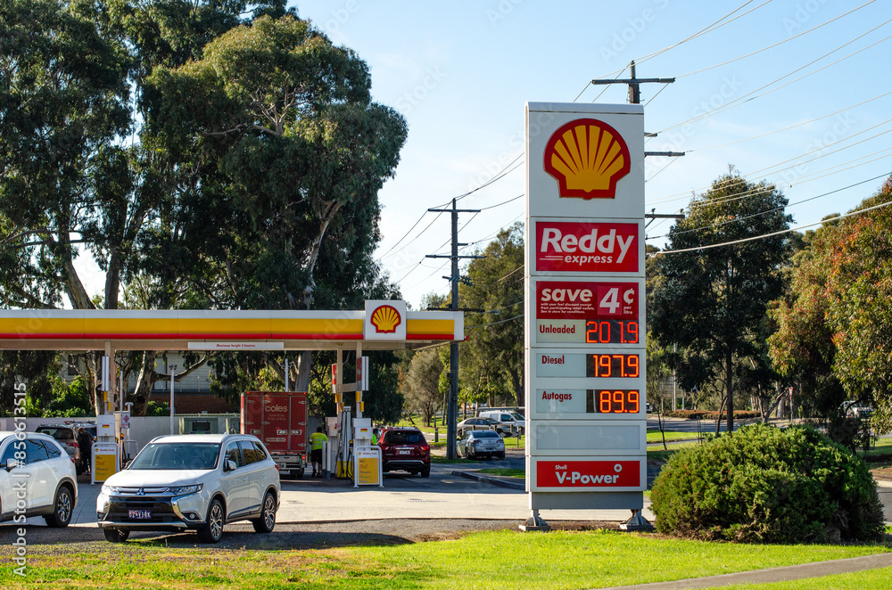 The sign of Reddy Express, formerly Coles Express. It is an Australian ...