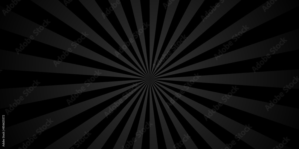 Vector Abstract black and gray sun rays sunburst backdrop background ...