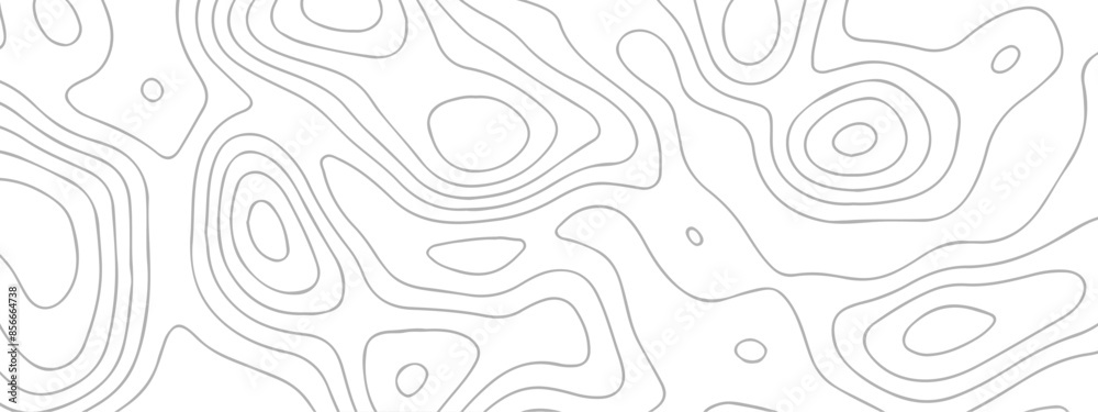 White wave paper curved reliefs abstract background. The topographic ...