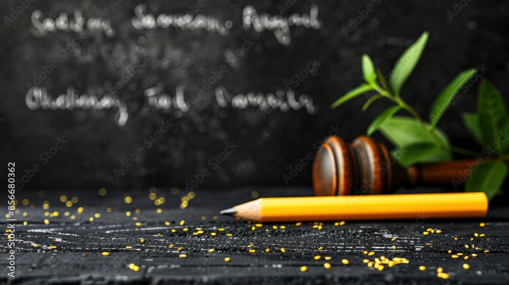 student council background with agendas and meeting notes, a gavel icon ...