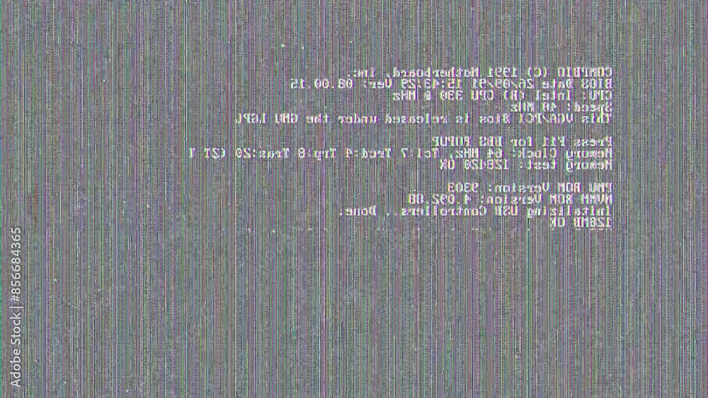 Analog Static Noise texture overlay. Horizontal stripes offset . No signal white noise artifacts ...