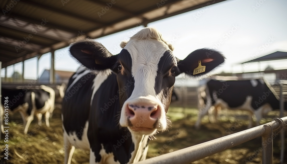 kuh, bauernhof, tier, rinder, elefantenkalb, gras, ackerbau, feld, weiß ...