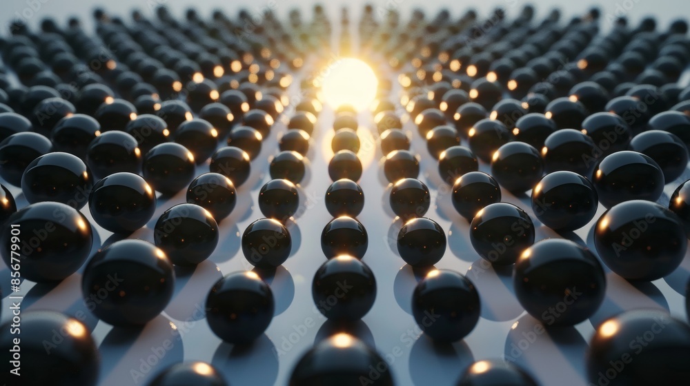 Objects gather around central light, drawn by shadows. Collaboration ...