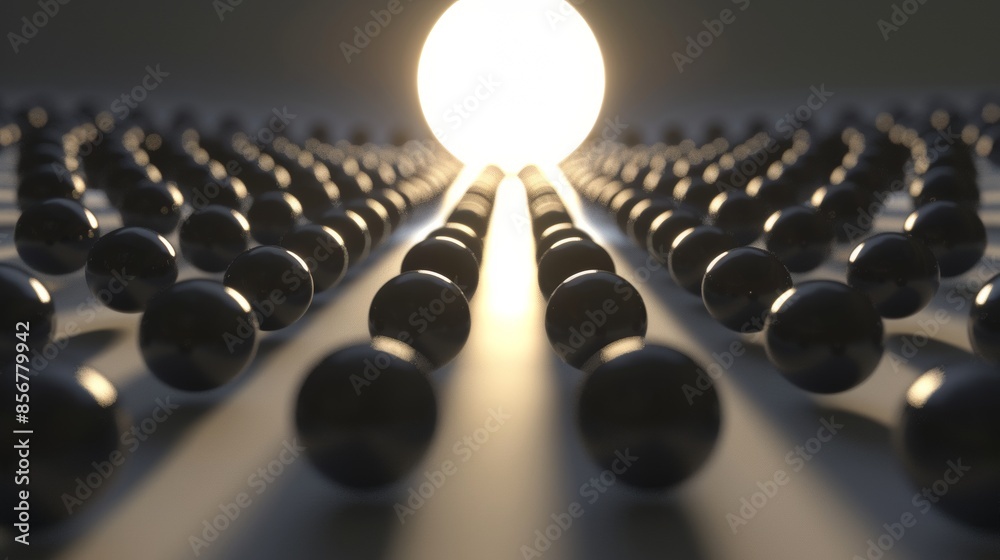 Objects gather around central light, drawn by shadows. Collaboration ...