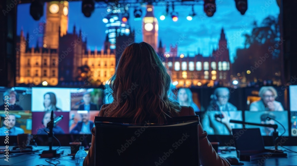 Visualizing real time polling data viewer votes and analytical metrics ...