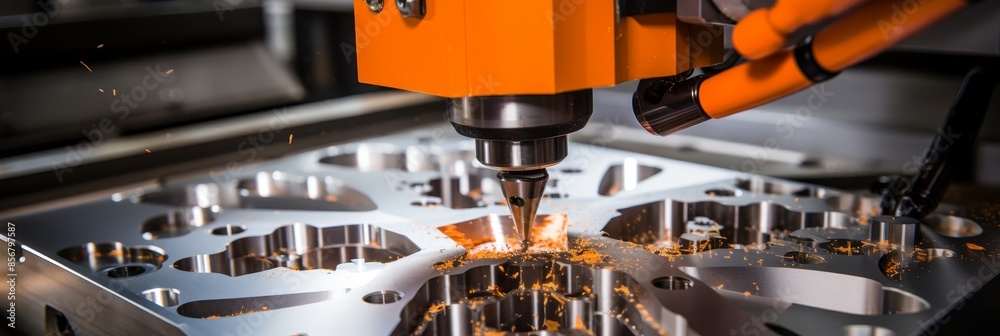 Foto de Precision cnc machining of rocket engine part in aerospace ...