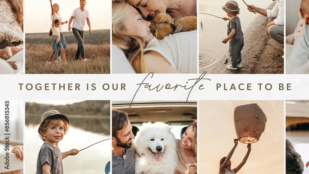 Photo Slideshow & Collage Template Stock Template | Adobe Stock