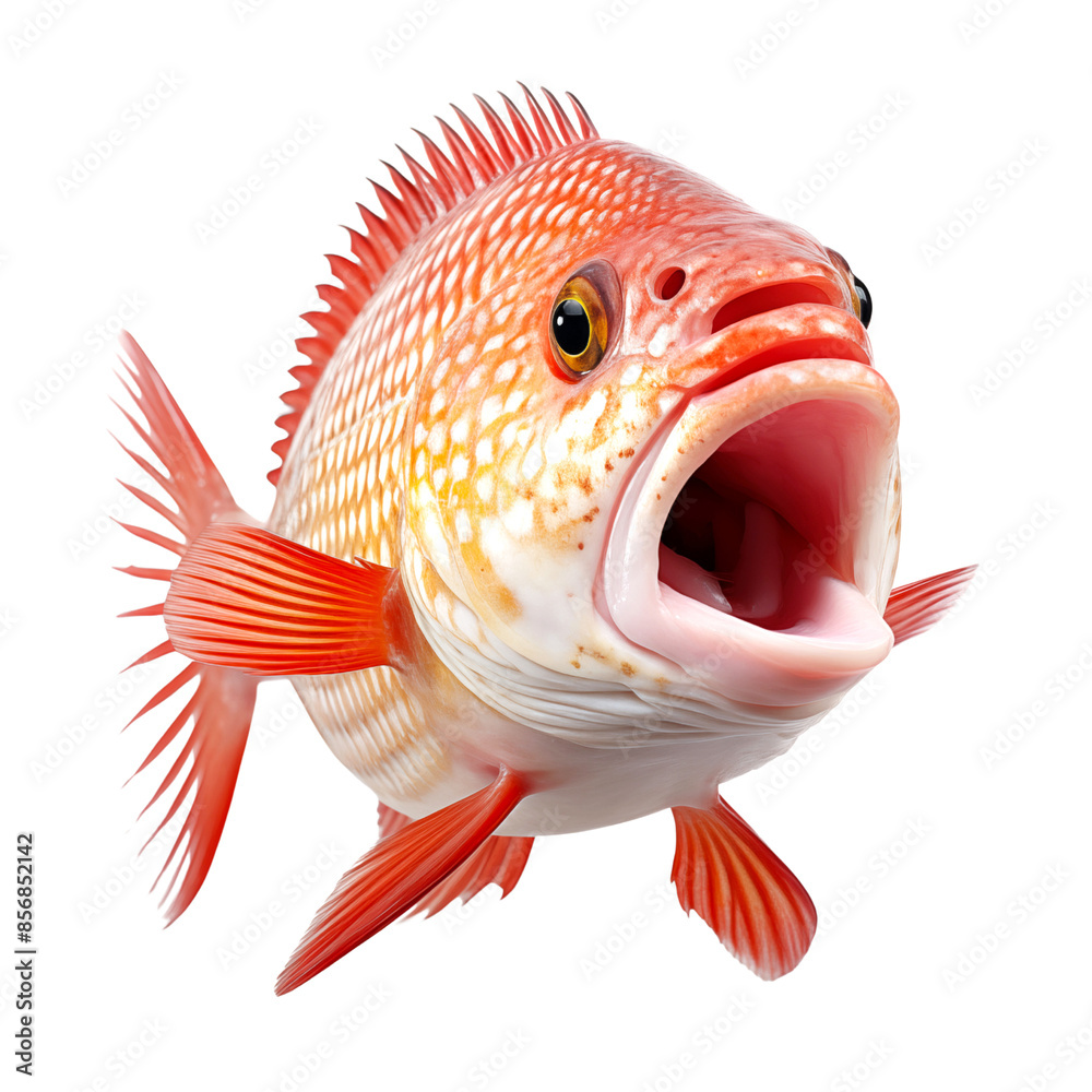 Smiling Dwarf Gourami on a transparent background, png file, cut off bg ...