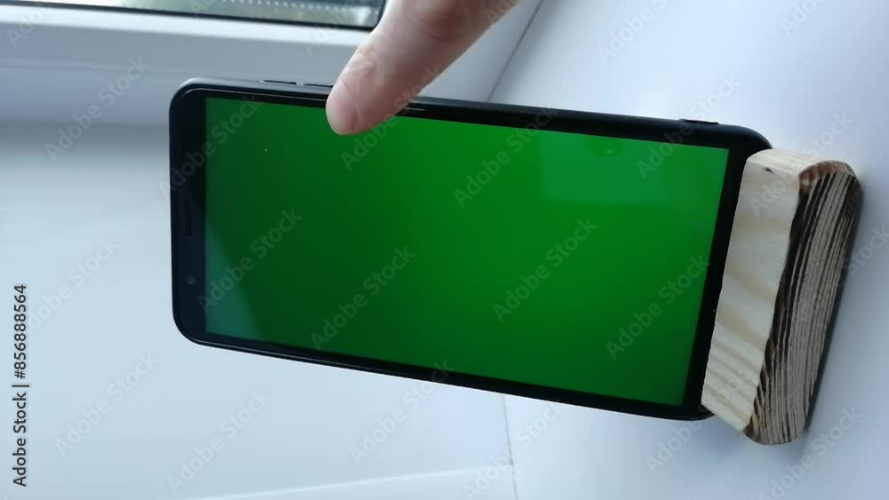 Vertical video. Equipped with chroma key technology. Use the green ...