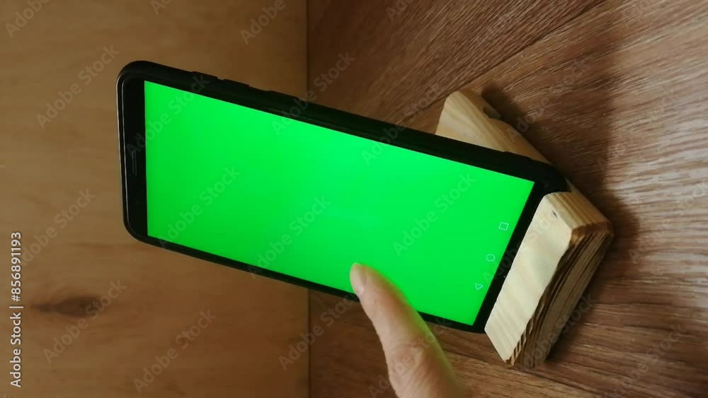 Vertical video. Equipped with chroma key technology. Use the green ...