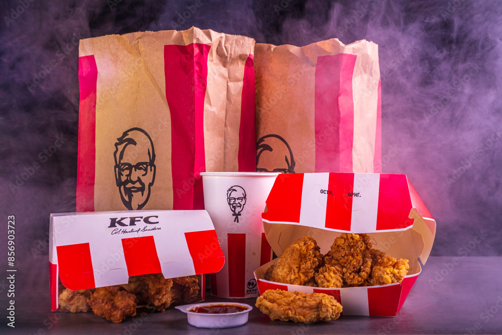 Minsk, Belarus June 19, 2024: black background, night. Lots of hot ...