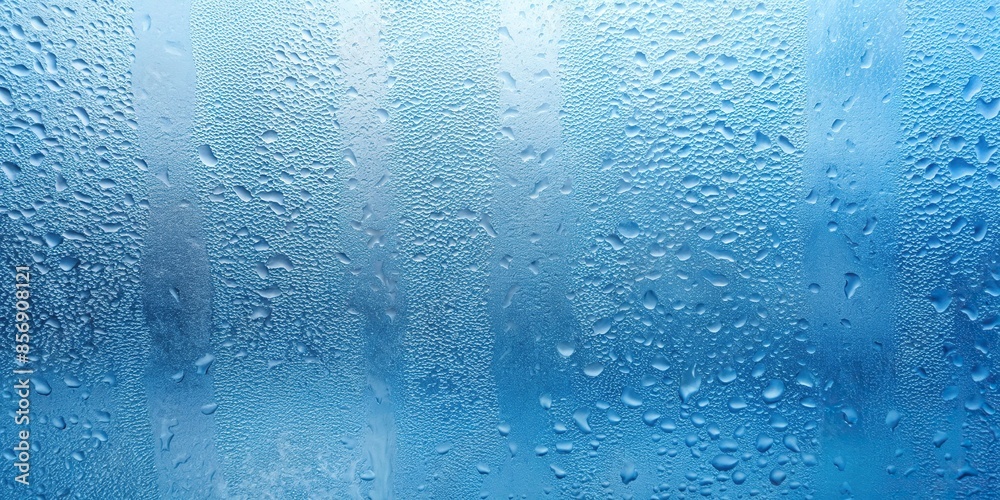 Light blue matte surface with the appearance of wet plastic glass and ...