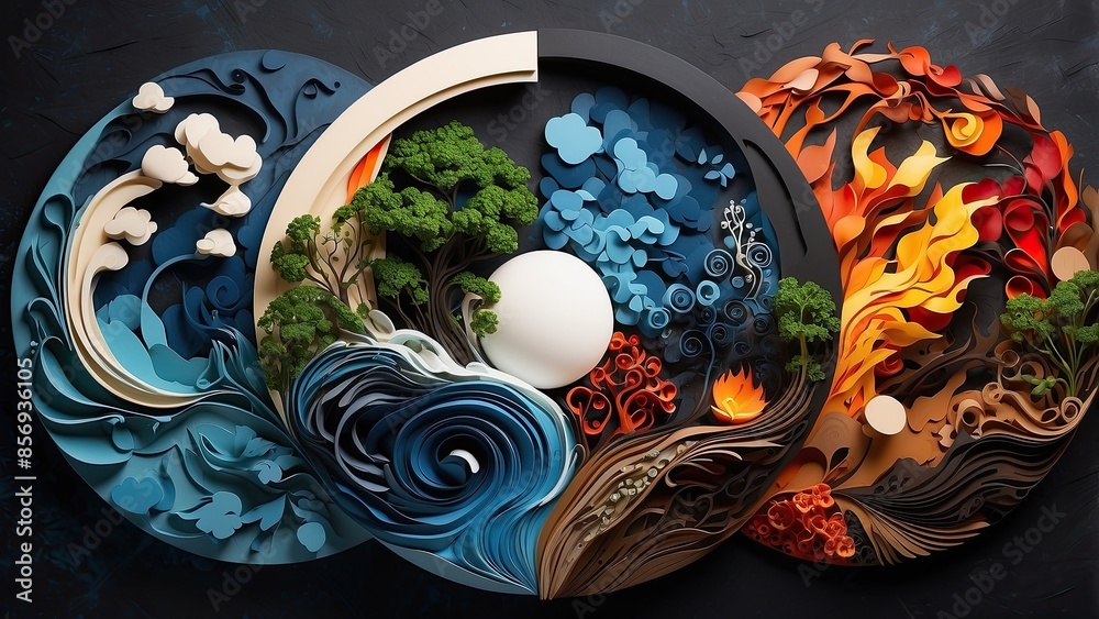The four elements of nature combined into an incredibly imaginative ...