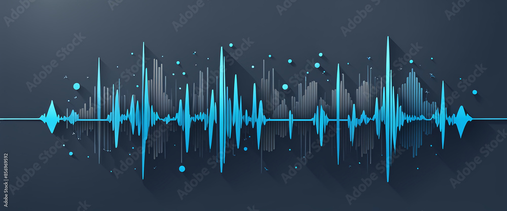 Line wave music sound one noise audio frequency icon signal podcast ...