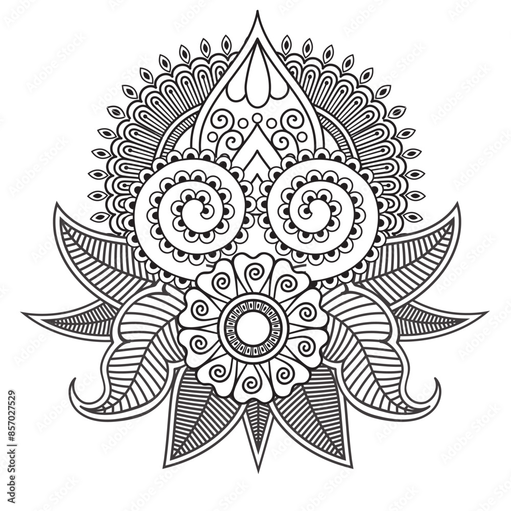 Traditional and Cultural Beautiful pattern design, tattoo design ...