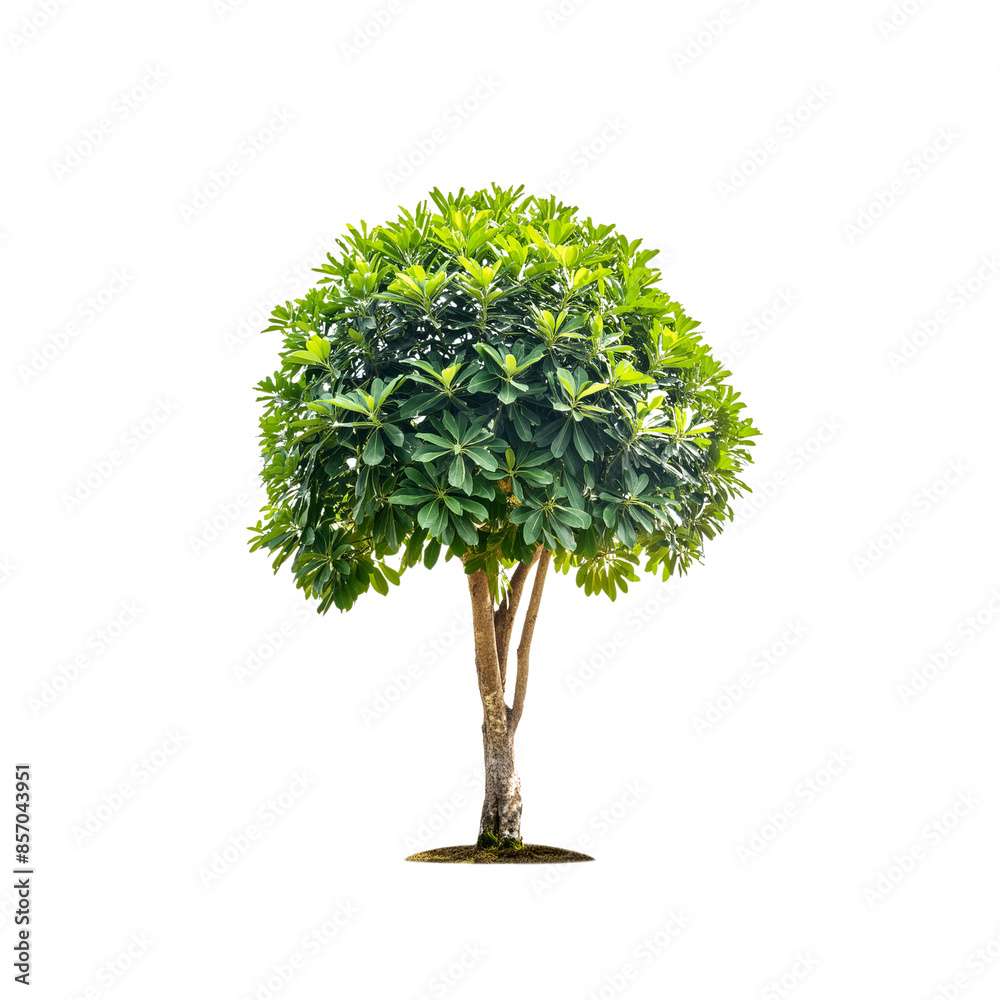 Tropical Nature: 3D Tree Render Isolated on Transparent Background ...
