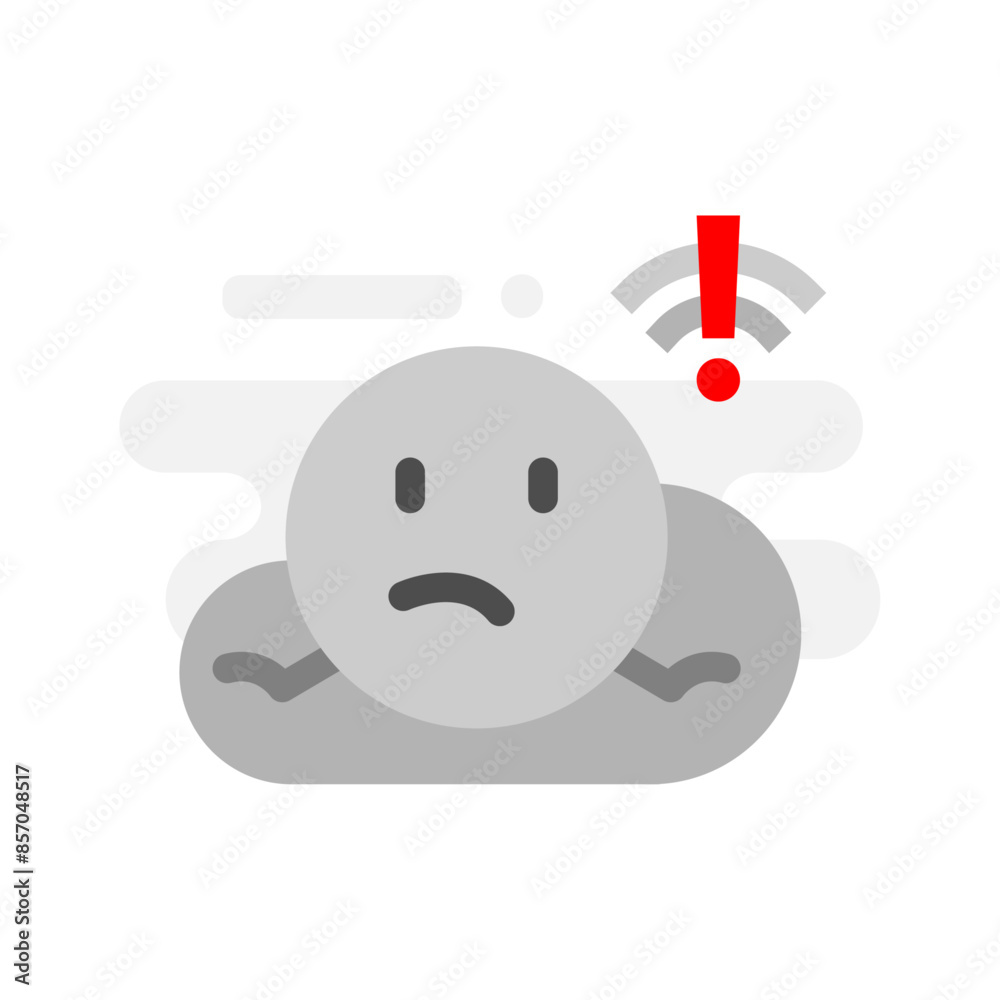 offline, no internet connection concept illustration flat design ...