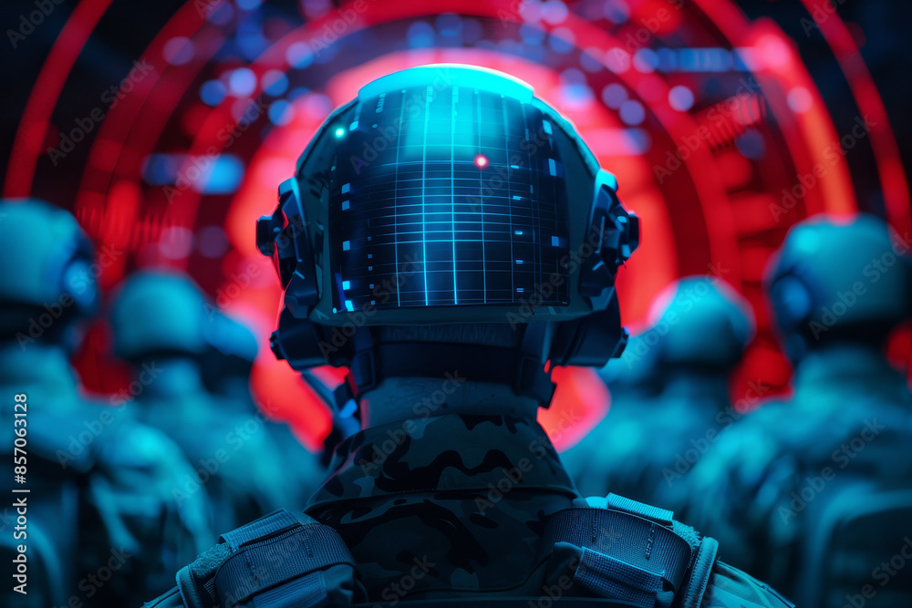 A high-tech battlefield monitoring system using AI to predict enemy ...