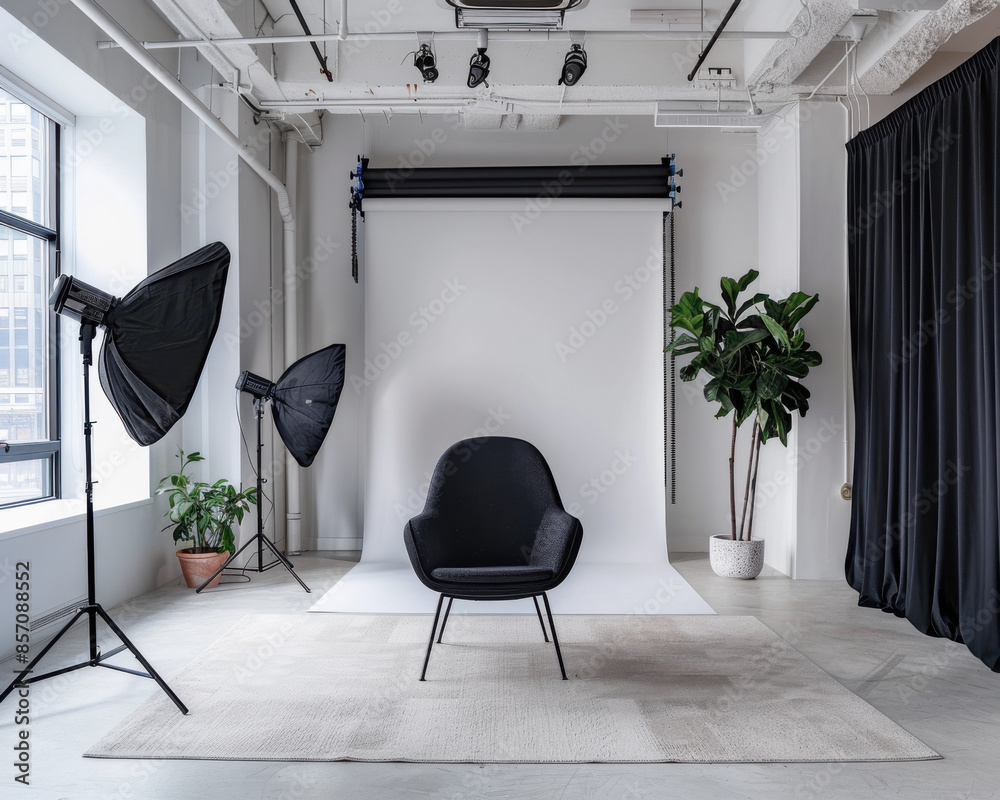 Professional 3D generated photo of a professional photo studio setting ...