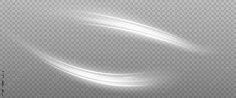 Vector png background with white glowing lines. White glowing lines of ...
