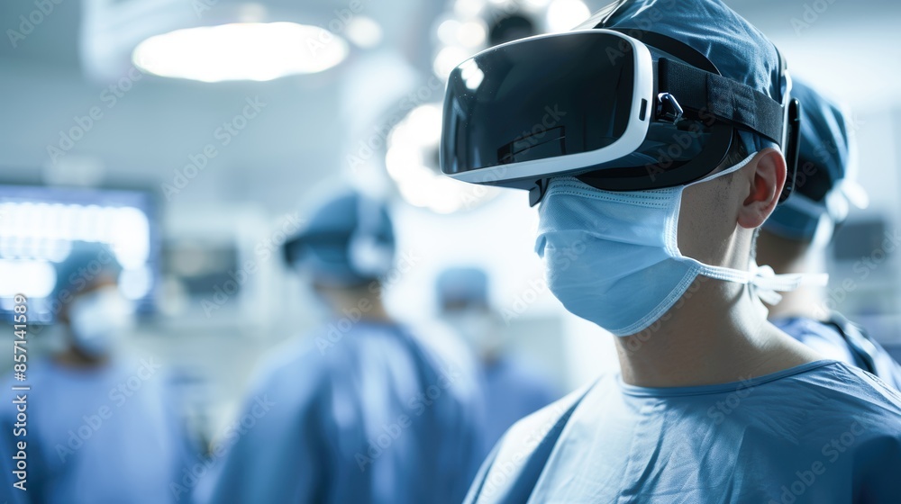 Virtual reality surgery simulation, highlighting the use of VR in ...