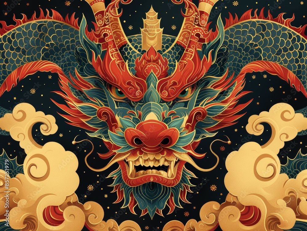 Mythical Pop Art Fusion: Thai Folklore Creatures and Gods in Vibrant ...