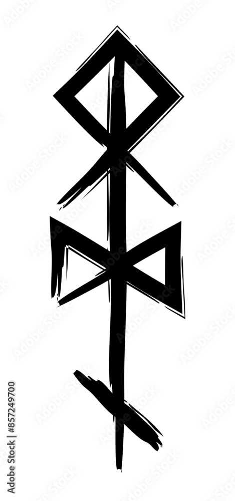 Full editable collection of norse symbols as goddess, witch, skadi, hel ...