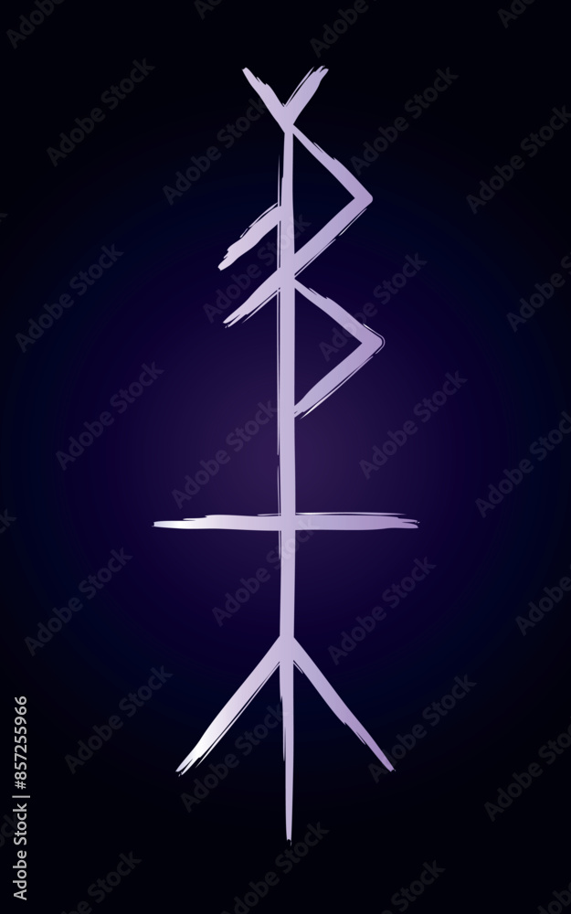 Full editable collection of norse symbols as goddess, witch, skadi, hel ...