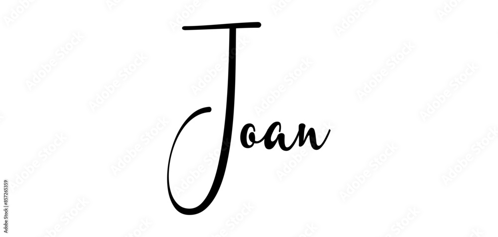 Joan - colore nero - parola nome scritta - ideale per websites ...