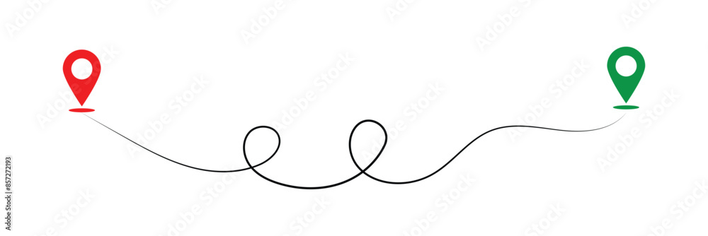 Map and location symbols set. Mapping icon collection. Geolocation map ...