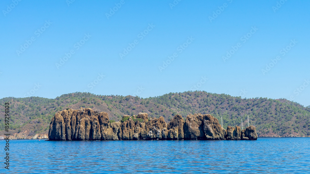 Tooth Island in Aegean Sea, Turkey or island of teeth or Dislice Island ...