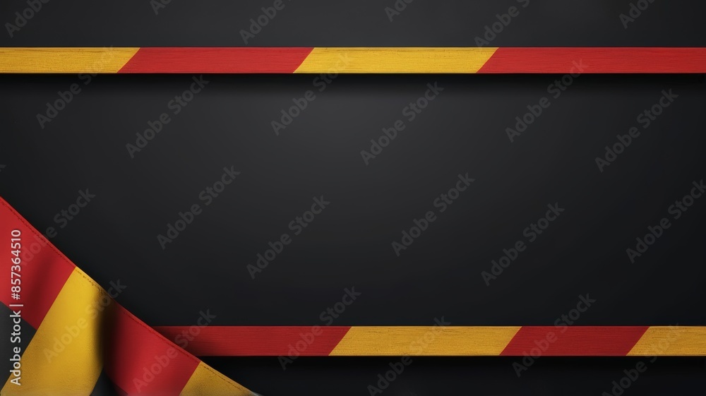 frame with German flag color concept, suitable for use as a banner ...