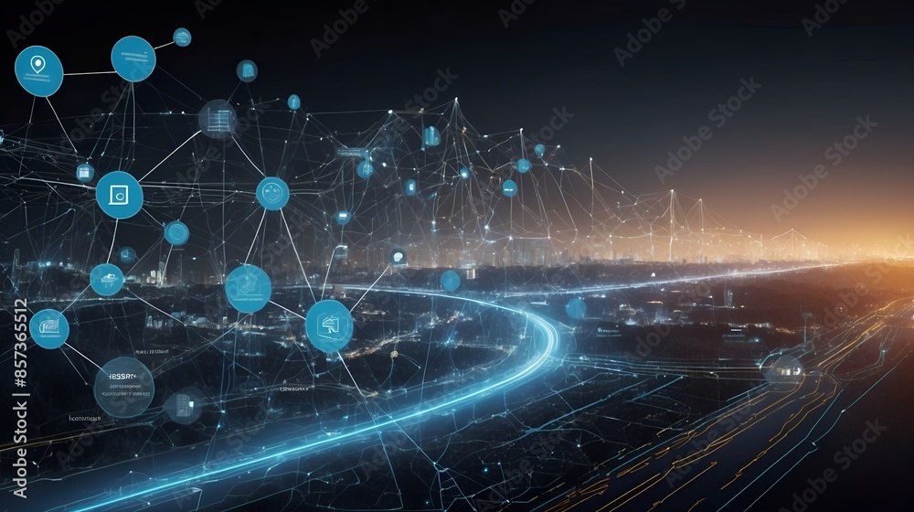 A digital transformation roadmap with key milestones and objectives ...