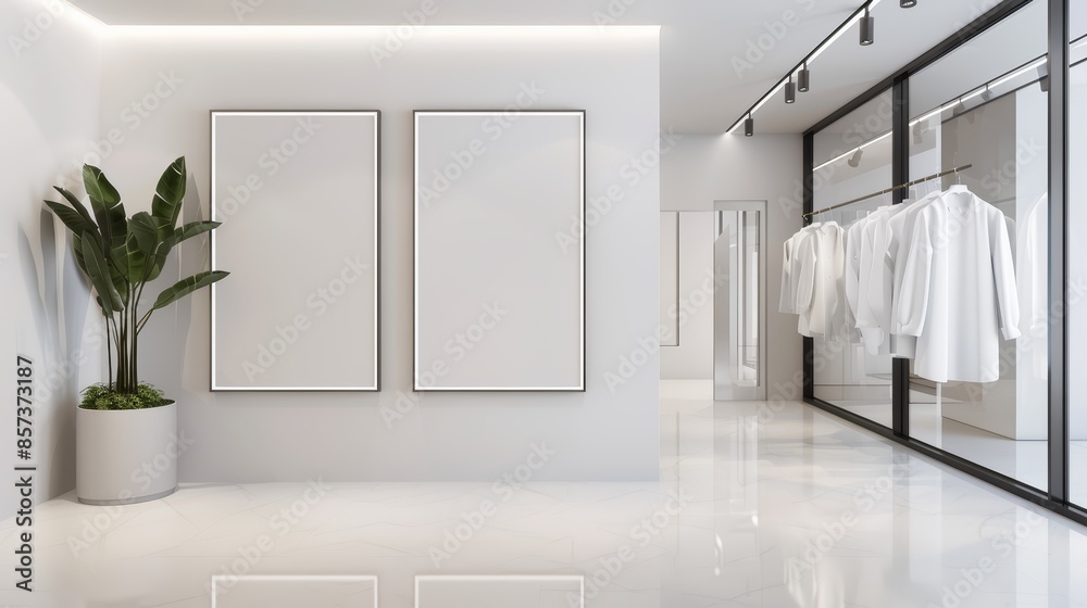 Elegant white signage for a luxury atelier, ultra-realistic photo ...