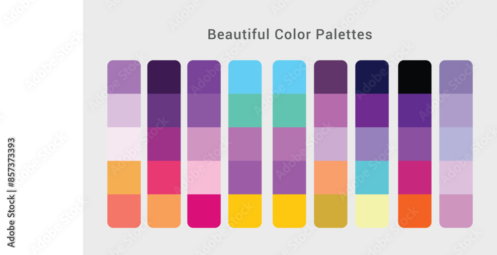 Pantone Pastel Color Catalog Inspiration Samples in RGB. Beautiful ...