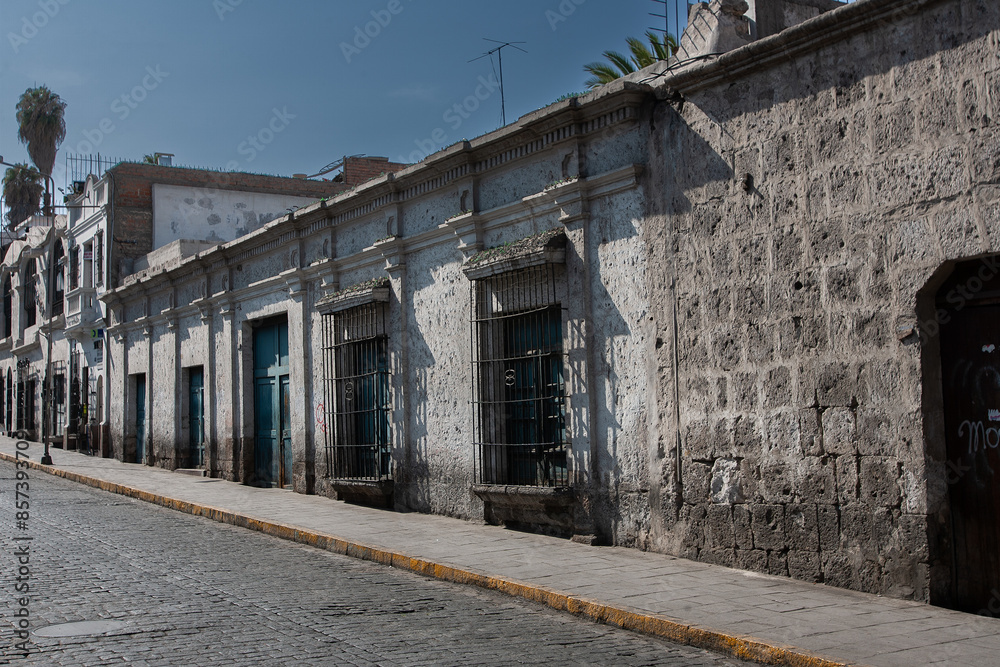Arequipa, known as the "White City" due to its many buildings made from ...