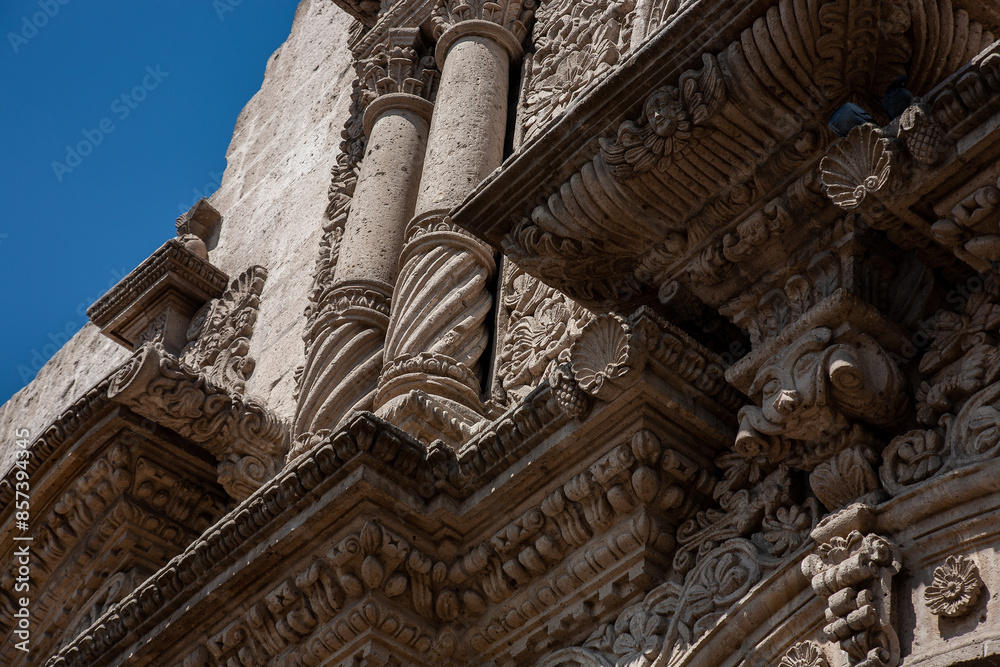 Arequipa, known as the "White City" due to its many buildings made from ...