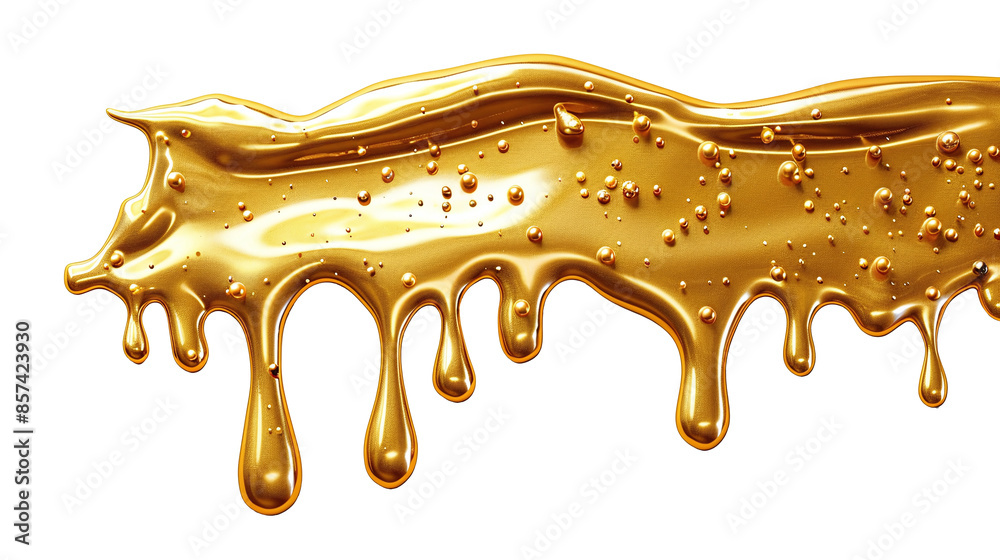 Melted gold drops isolated on transparent background. PNG Stock ...
