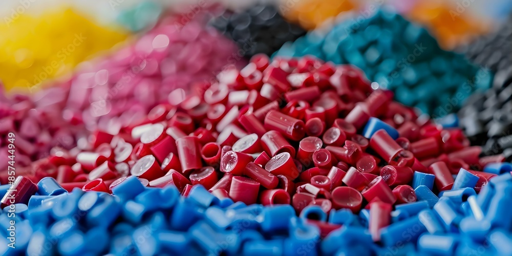 Recycled plastic granules used in PVC production for colored ...