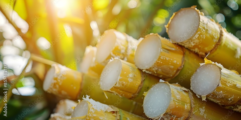 Isolated mature sugar cane top byproduct of sugarcane milling organic ...
